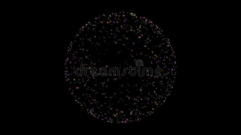 Revolving Stars on a Elliptical Arc Stock Video - Video of illuminated ...