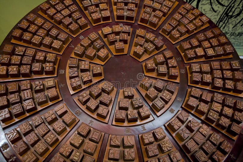 Revolving Typesetting Plate Stock Photo - Image of brown, upper: 13945164