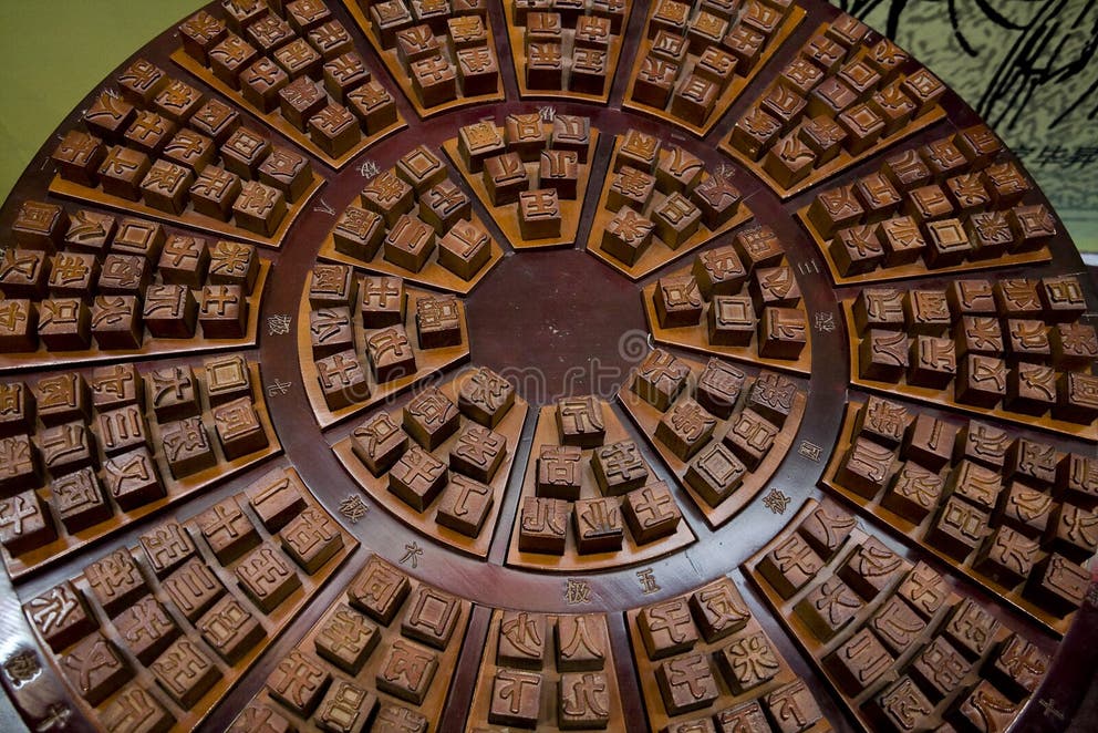 Revolving Typesetting Plate Stock Photo - Image of brown, upper: 13945164