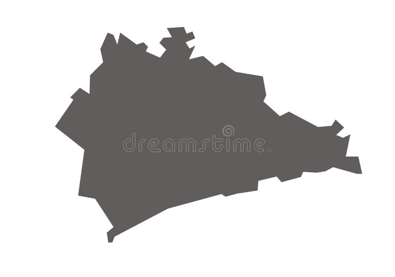 Rewa District Map Highlighted on Madhya Pradesh State Map Stock Vector ...