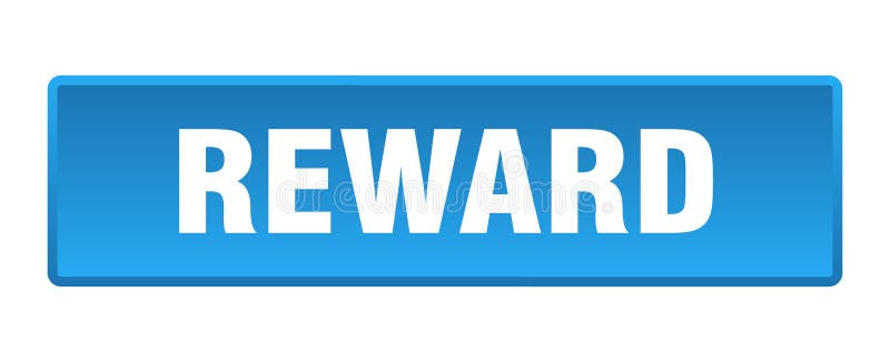 Reward Button. Reward Square Isolated Push Button Stock Vector ...