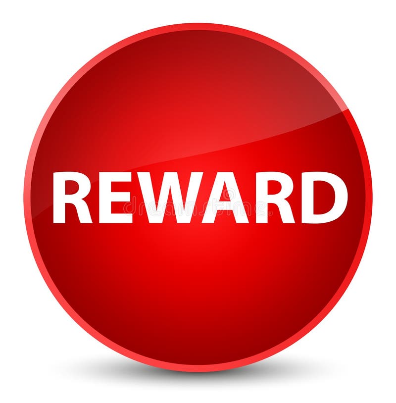 Reward Elegant Red Diamond Button Stock Illustration - Illustration of ...