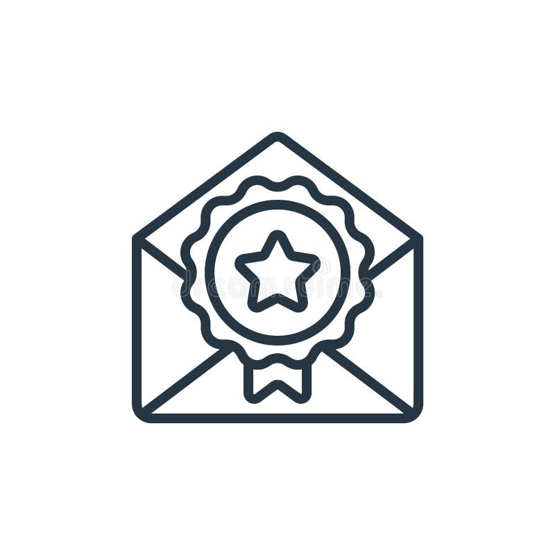 Reward Icon Vector from Sales Concept. Thin Line Illustration of Reward ...