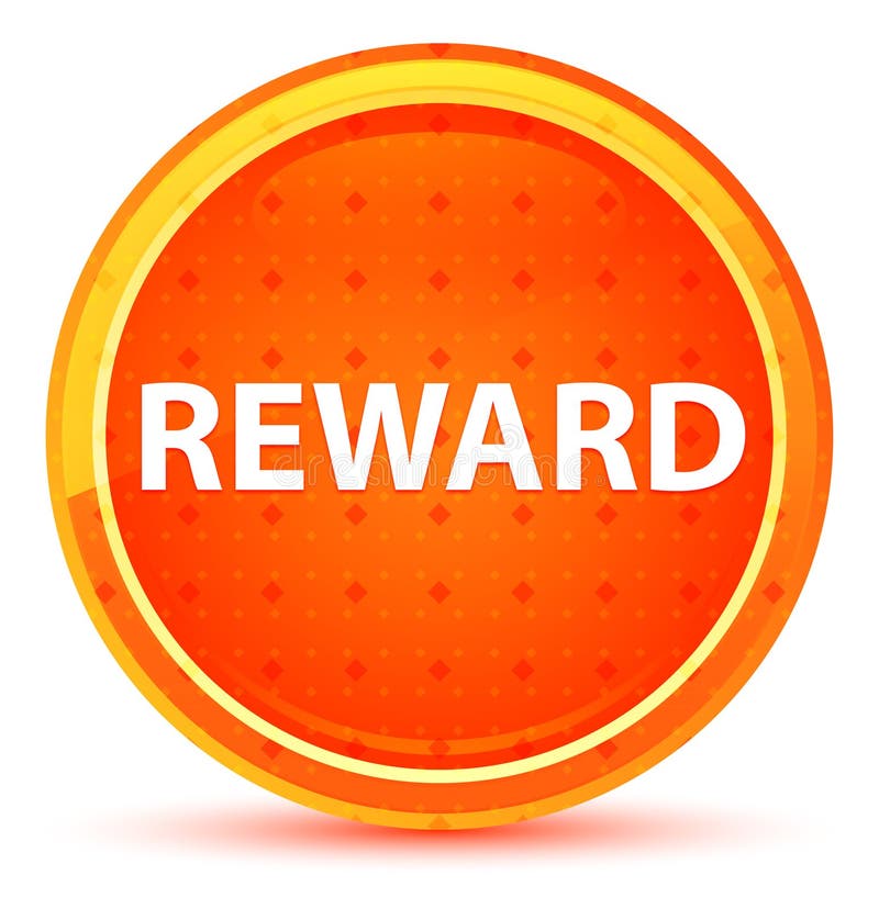 Reward Natural Orange Round Button Stock Illustration - Illustration of ...