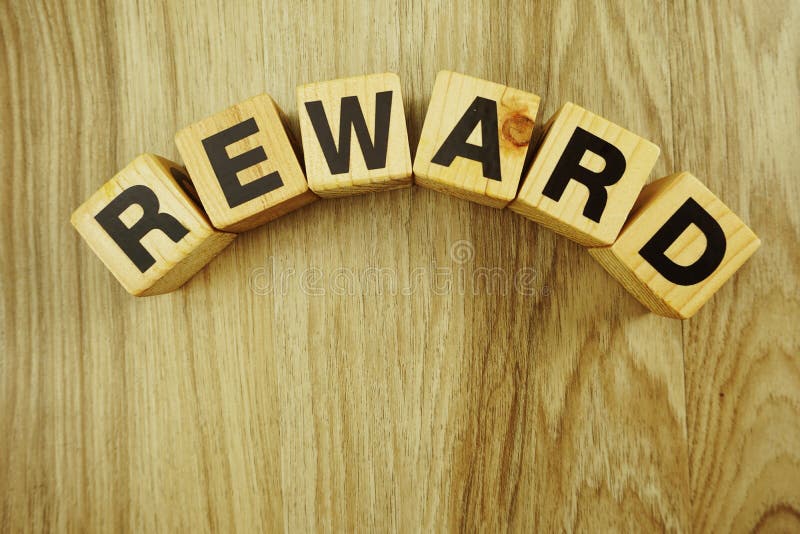 Reward word stock image. Image of higher, going, incomes - 13250813