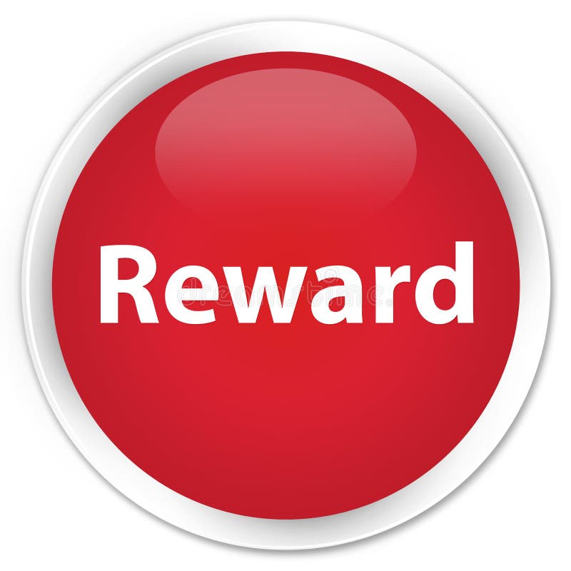 Reward Premium Red Round Button Stock Illustration - Illustration of ...