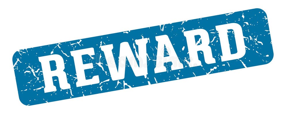 Reward Rectangular Sign. Reward Stamp Stock Vector - Illustration of ...