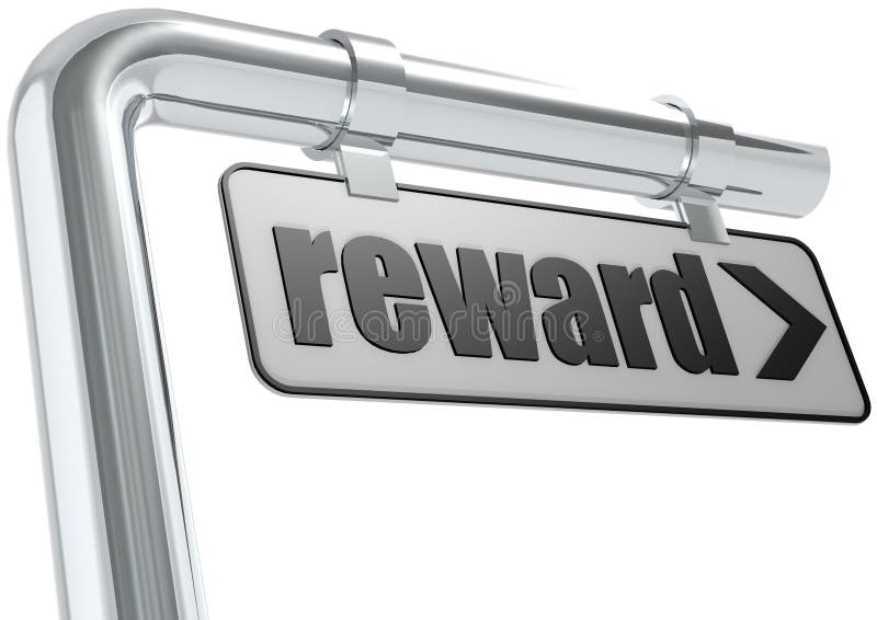 Reward street sign stock illustration. Illustration of billboard - 30903573