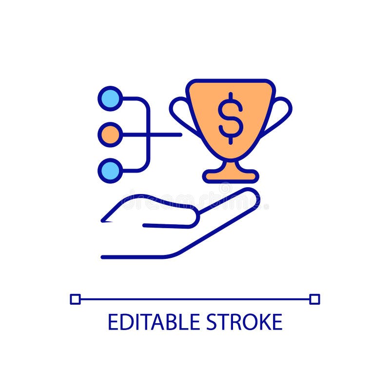 Reward System RGB Color Icon Stock Vector - Illustration of support ...