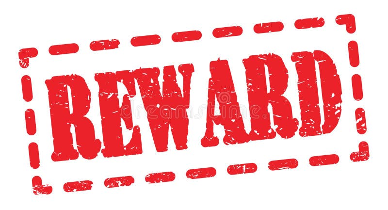 REWARD Text Written on Red Stamp Sign Stock Illustration - Illustration ...