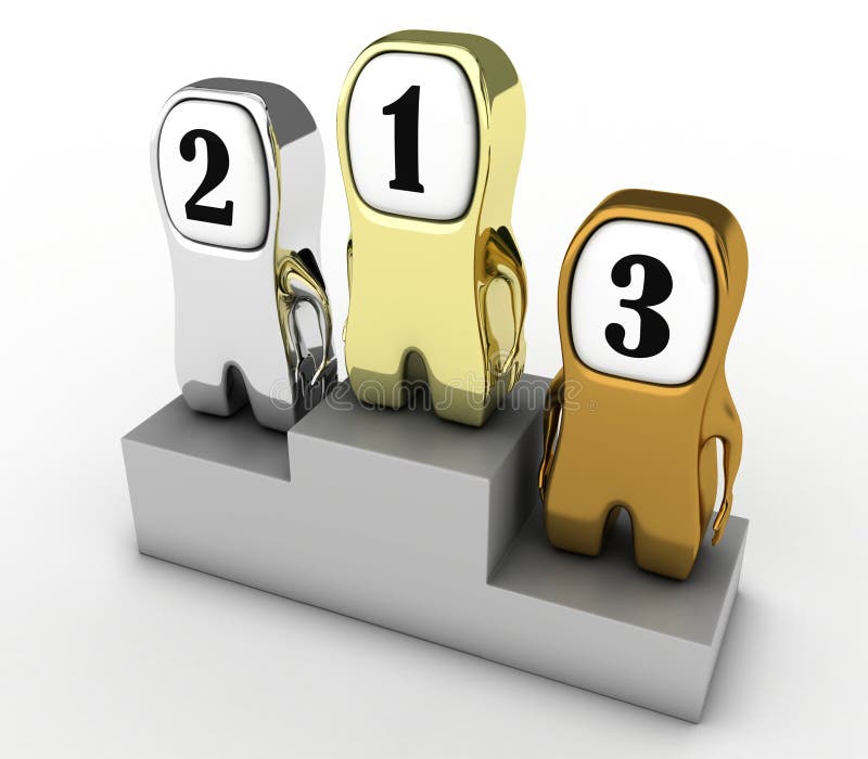 Rewarding of people stock illustration. Illustration of competitions ...