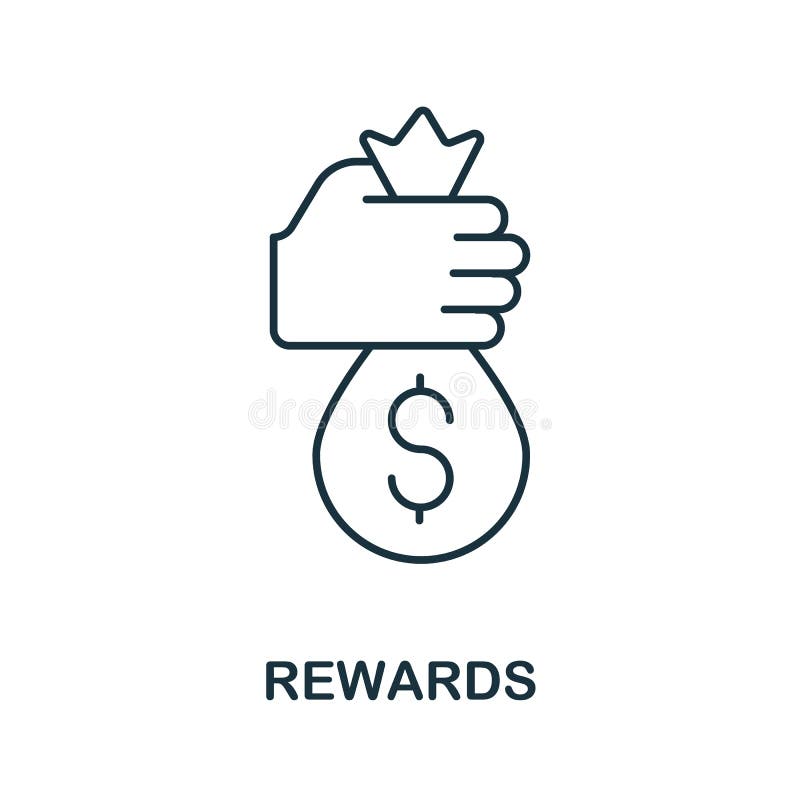 Rewards Icon from Crowdfunding Collection. Simple Line Rewards Icon for ...