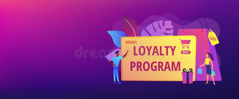 Loyalty Program Concept Banner Header Stock Vector - Illustration of ...