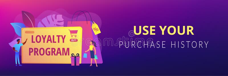 Loyalty Program Concept Banner Header Stock Vector - Illustration of ...