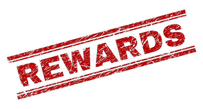 Scratched Textured REWARDS Stamp Seal Stock Vector - Illustration of ...