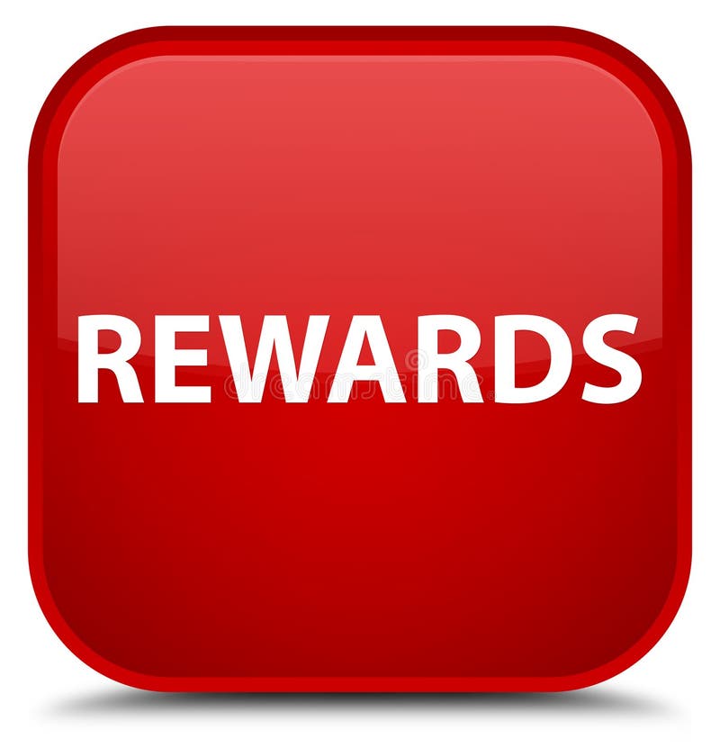 Rewards Special Red Square Button Stock Illustration - Illustration of ...