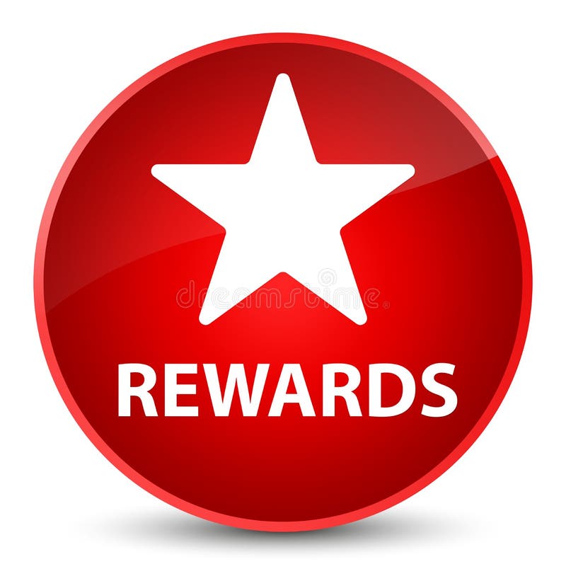 Rewards (star Icon) Elegant Red Round Button Stock Illustration ...