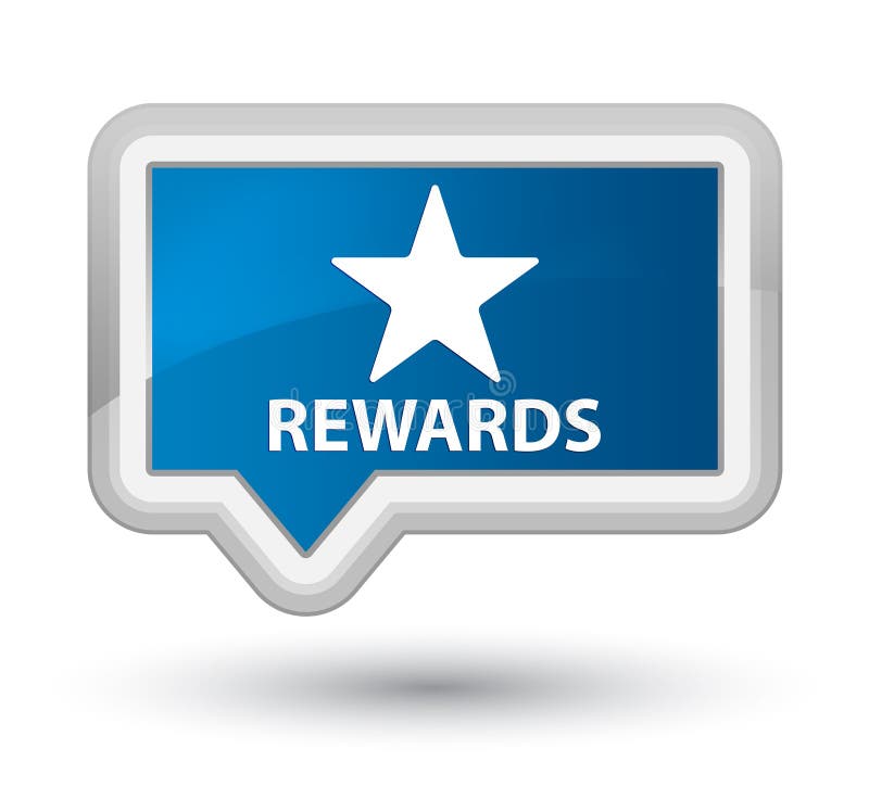 Rewards (star Icon) Prime Blue Banner Button Stock Illustration ...