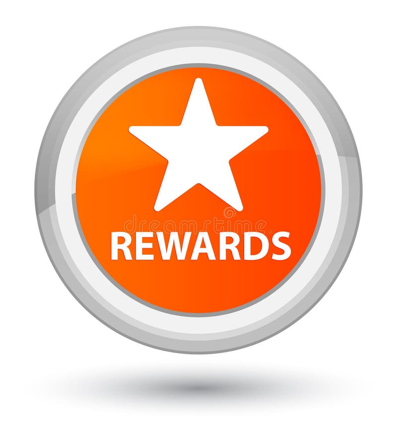 Rewards (star Icon) Prime Orange Round Button Stock Illustration ...