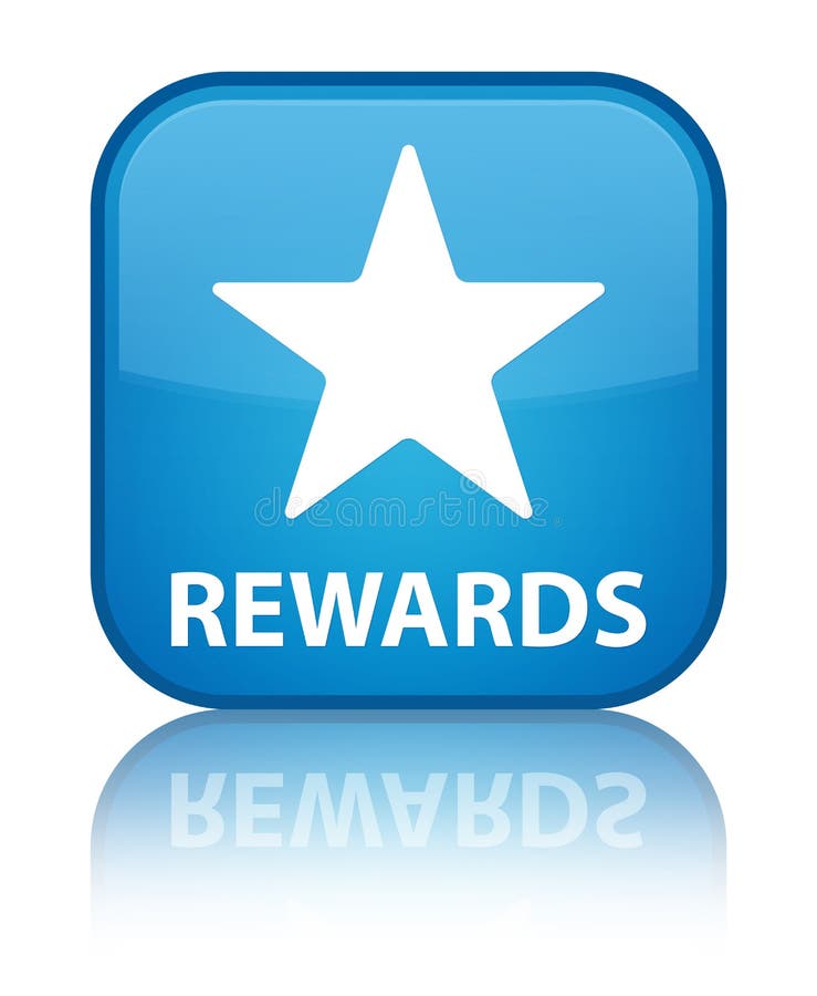 Rewards (star Icon) Special Cyan Blue Square Button Stock Illustration ...