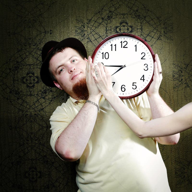 Rewind stock photo. Image of busy, clock, female, adult - 14151522