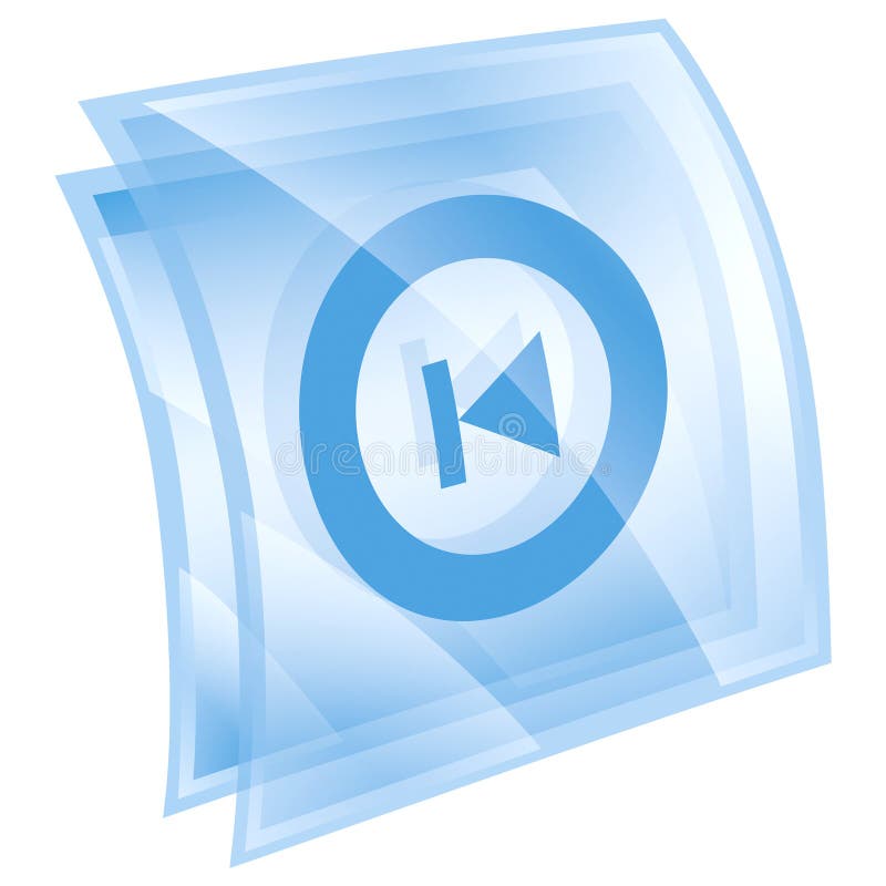 Rewind Back icon blue stock illustration. Illustration of blue - 294235842