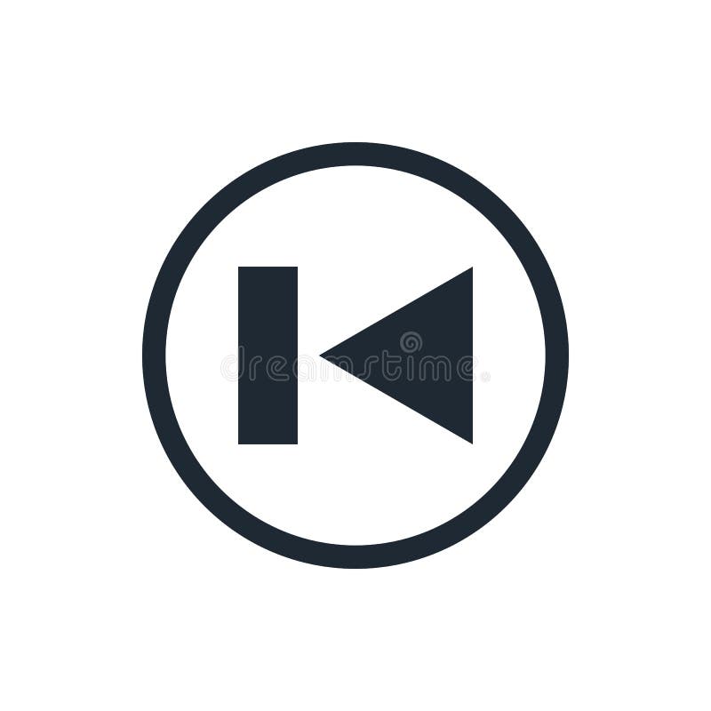 Rewind Back Media Player Icon Stock Vector - Illustration of movie ...