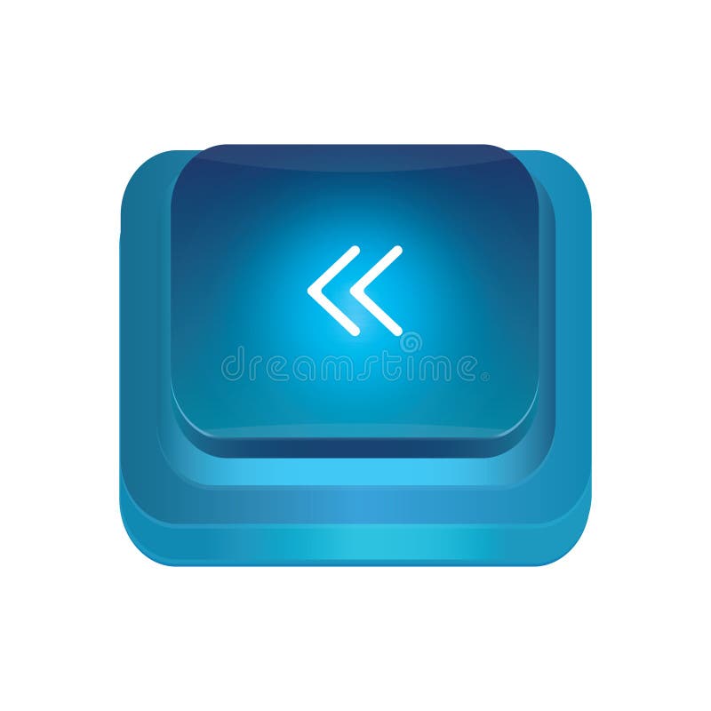 Rewind Button. Vector Illustration Decorative Design Stock Vector ...