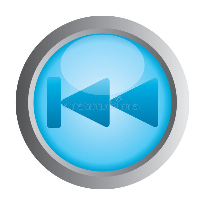 Rewind Button. Vector Illustration Decorative Design Stock Vector ...