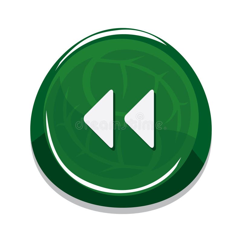 Rewind Button. Vector Illustration Decorative Design Stock Vector ...