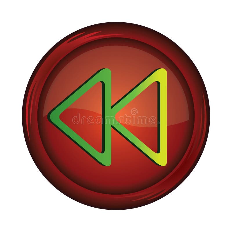 Rewind Button. Vector Illustration Decorative Design Stock Vector ...