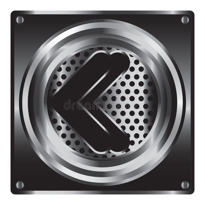 Rewind Button Web Vector Icon Stock Vector - Illustration of phone ...