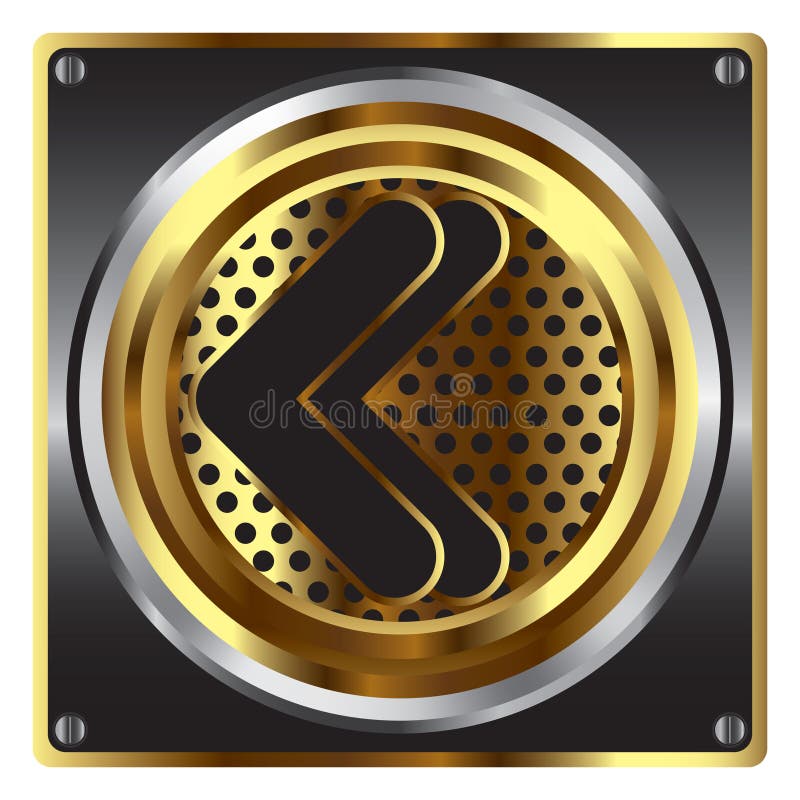 Rewind Button. Vector Illustration Decorative Design Stock Vector ...