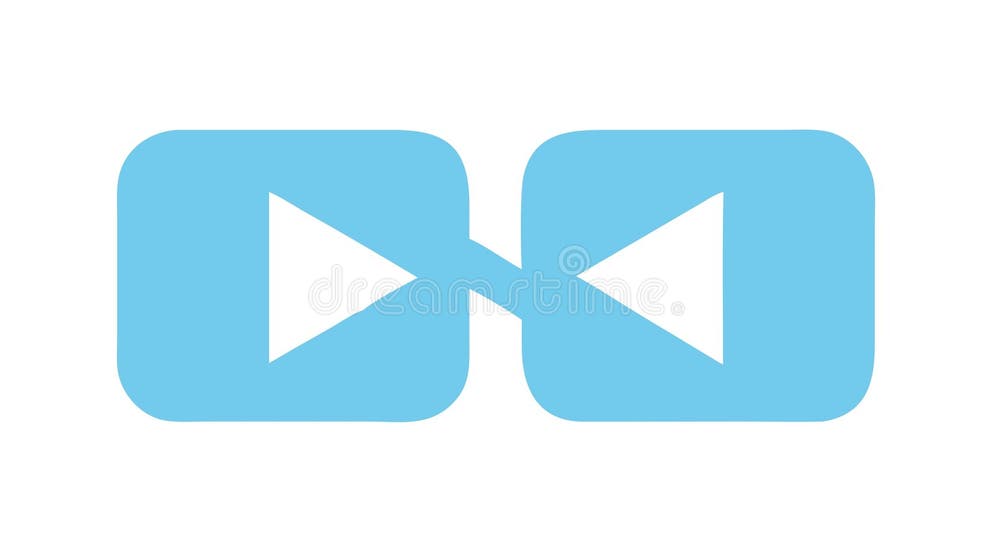 Rewind or FastForward Video Icon, Vector Design Generative AI Stock ...