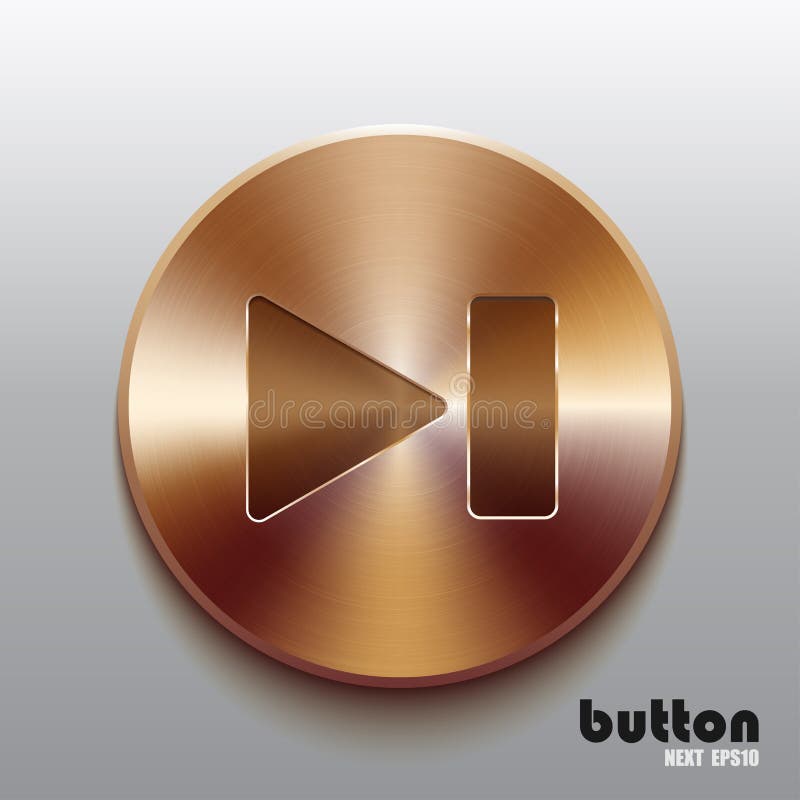 Template of Bronze Disk or Button Stock Vector - Illustration of level ...