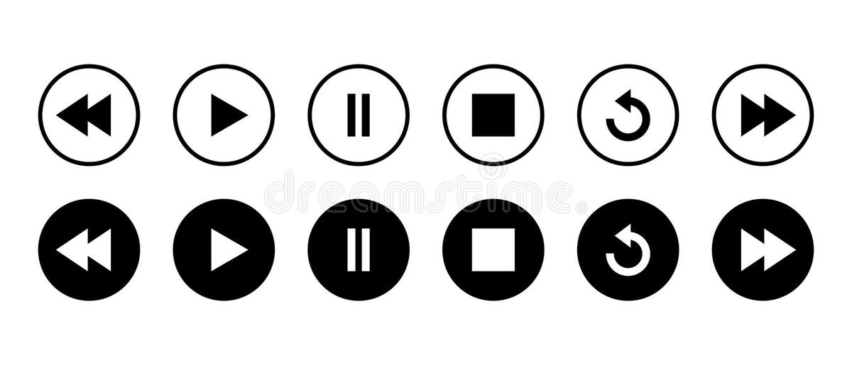 Forward Stop Rewind Button Stock Illustrations – 1,890 Forward Stop Rewind Button Stock ...