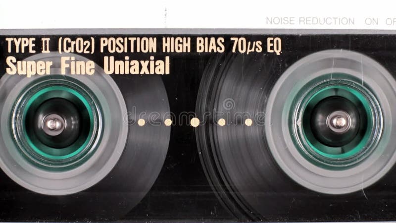 Rewind Tape Audio Cassette Rewind. Stock Video - Video of macro ...