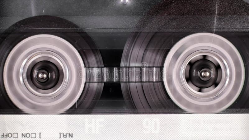 Rewind Tape Audio Cassette Rewind. Stock Video - Video of macro ...