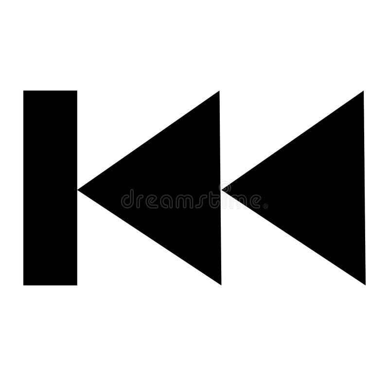 Rewind Vector Icon. Vector Illustration EPS 10 Stock Vector ...