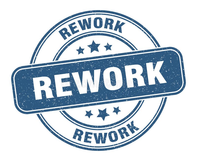 Rework Stamp. Rework Label. Round Grunge Sign Stock Vector ...