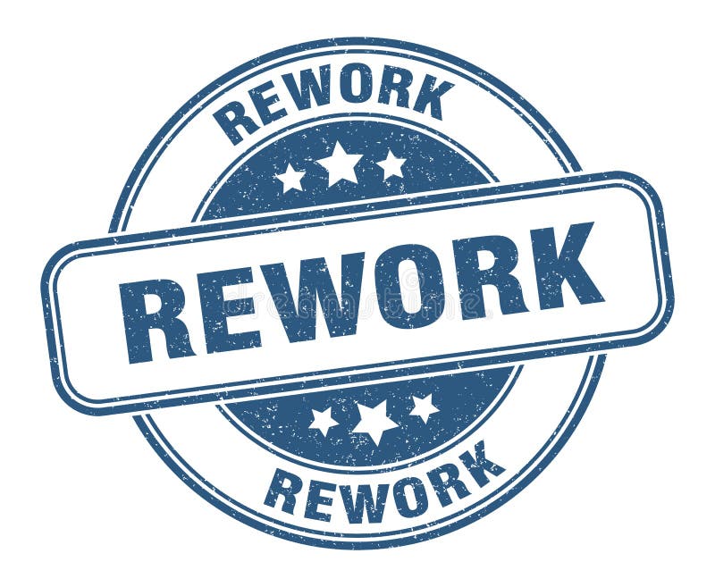 Rework Stamp. Rework Label. Round Grunge Sign Stock Vector ...