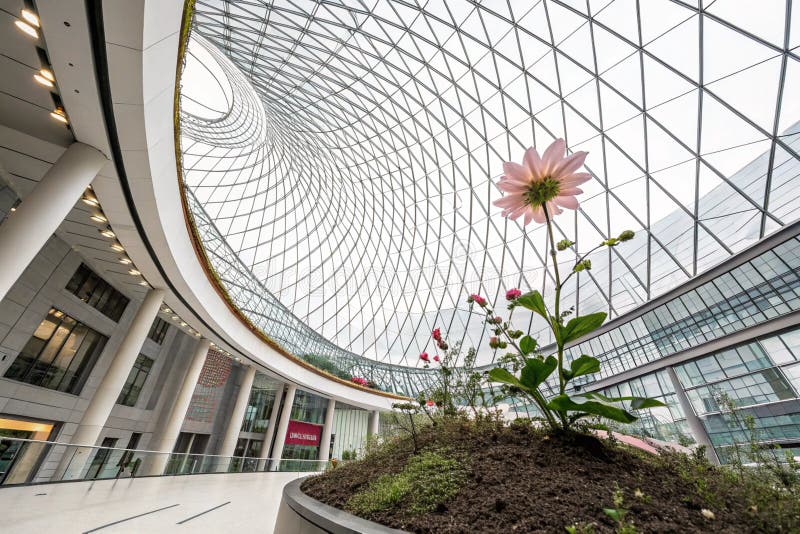 Reworked Photo of Cellular Structure in Architecture Stock Illustration ...