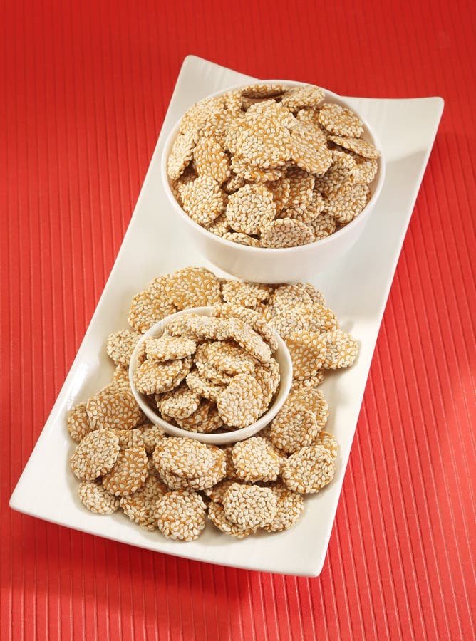 Rewri or Revri - Sesame Seed Jaggery Stock Photo - Image of fruit ...