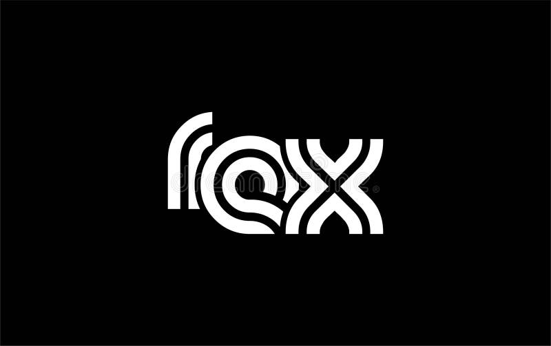REX Creative Unique Modern Letter Logo Design Stock Vector ...