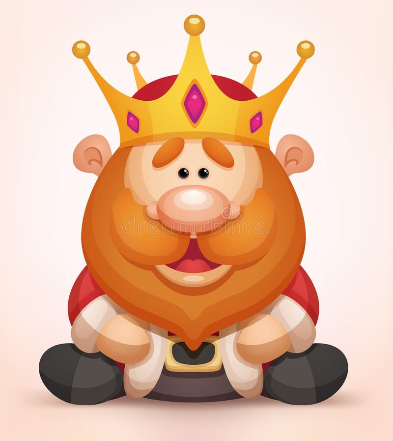 Rey Emoji Emoticon ilustración del vector. Ilustración de insignias ...