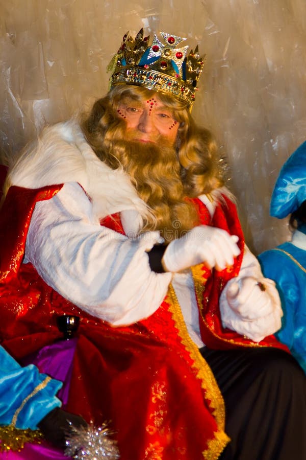 Gaspar King En El Desfile Bíblico De Unos De Los Reyes Magos Fotografía ...