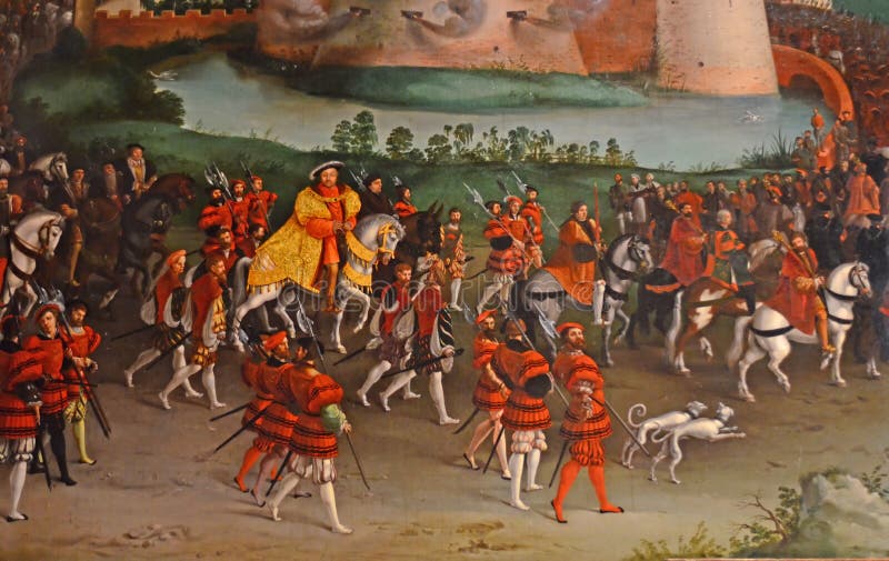 Estatua Del Rey Enrique VIII En Londres, Inglaterra Foto de archivo ...