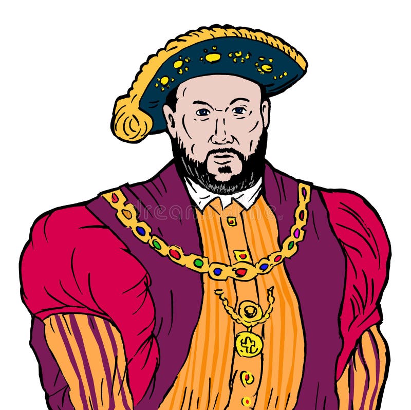 Rey Henry el VIII ilustración del vector. Ilustración de fondo - 6171055