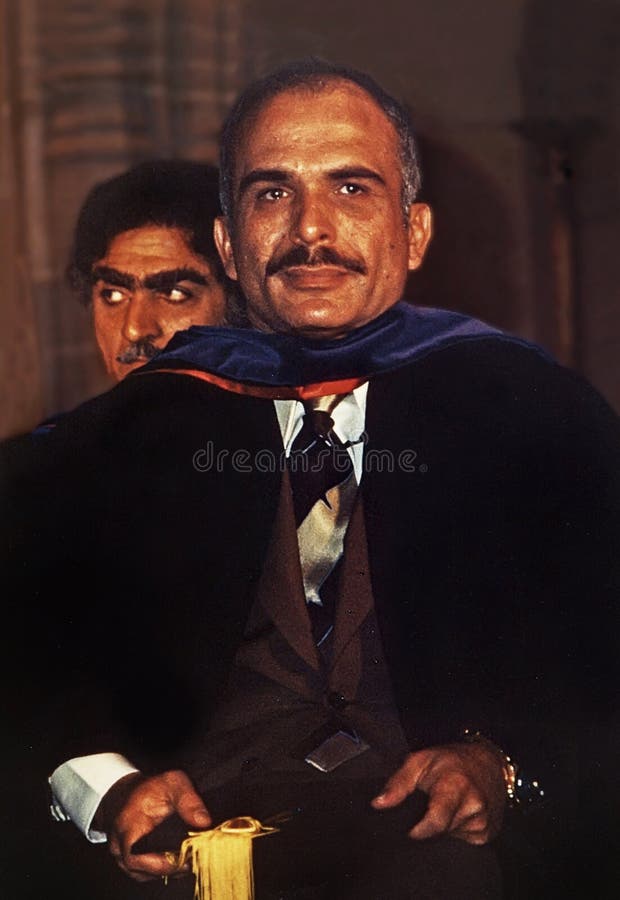 Rey Hussein de Jordania foto de archivo editorial. Imagen de recibe ...