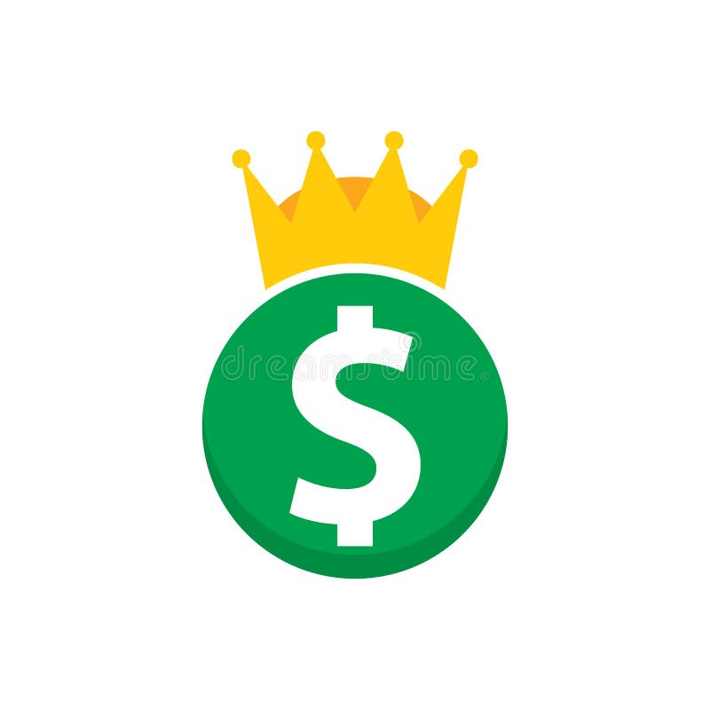 Rey Money Icon Logo Design Element Ilustración del Vector - Ilustración ...